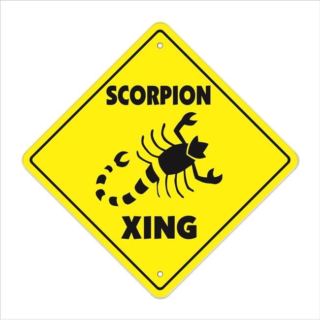 12 x 12 in. Zone Xing Crossing Sign - Scorpion - Walmart.com
