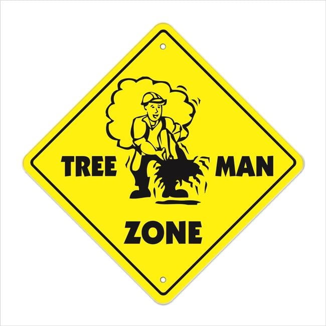 12 x 12 in. Zone Xing Crossing Sign - Tree Man - Walmart.com