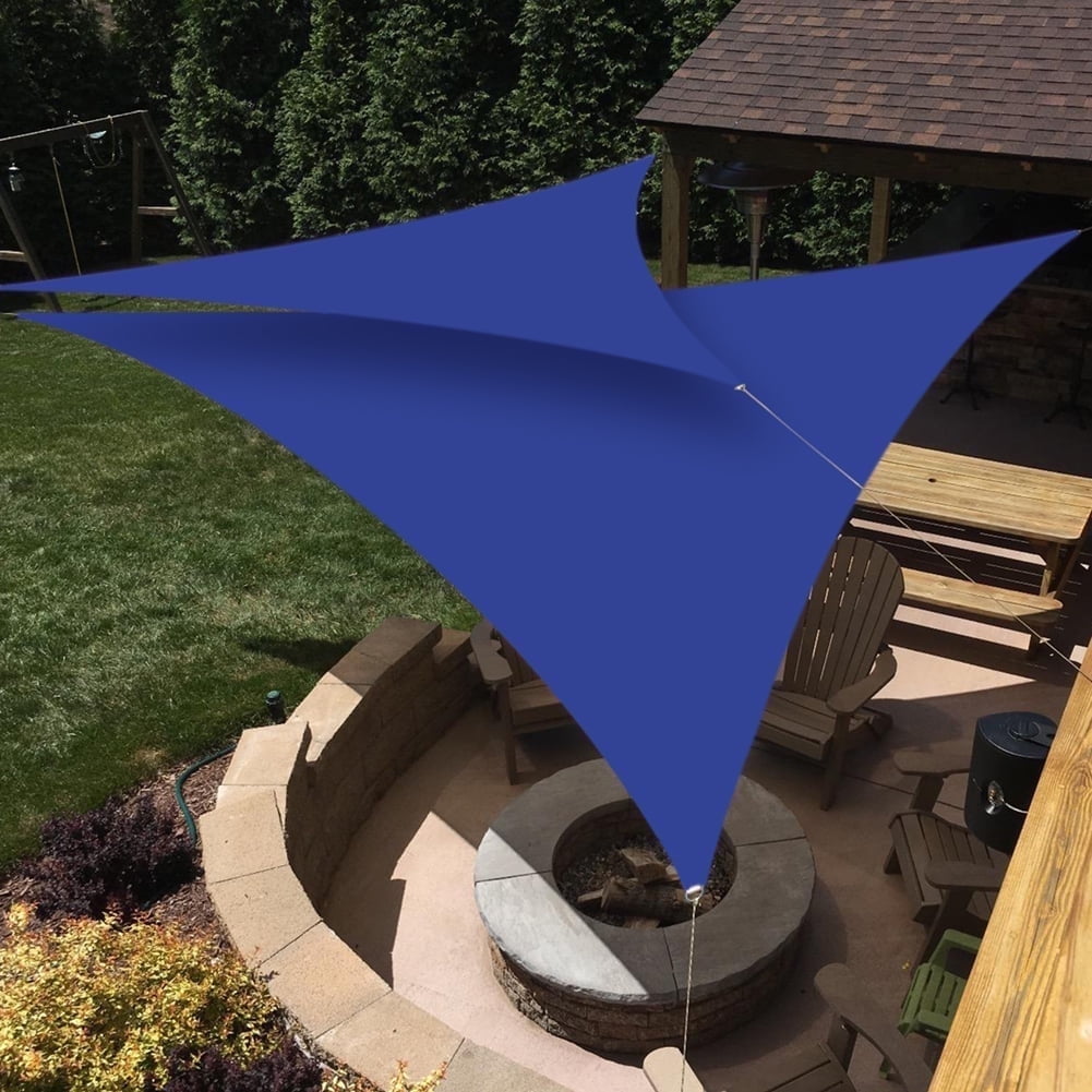 12' x 12' x 12' Triangle Waterproof Sun Shade Sail Outdoor Canopy Cover ...