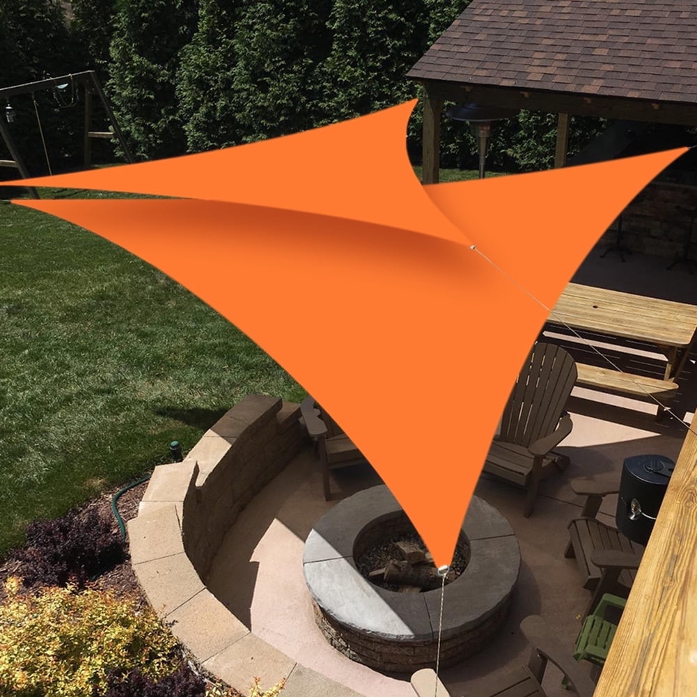 12' x 12' x 12' Triangle Waterproof Sun Shade Sail Outdoor Canopy Cover ...