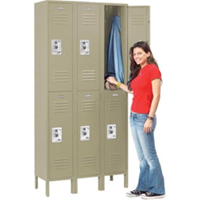 12 x 12 x 36 in. 6 Door & Double Tier Infinity Locker - Tan - Walmart.com