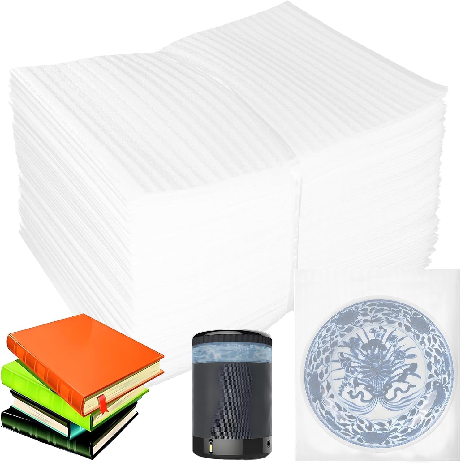 12'' x 14'' Cushion Foam Pouches, 50Pcs Packing Cushioning Supplies for ...