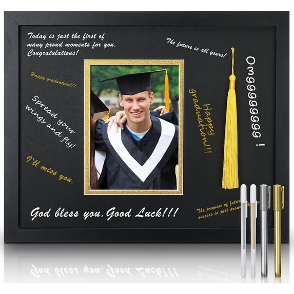 12 x 15 Inch Graduation Signature Board Picture Frame with Tassel ...