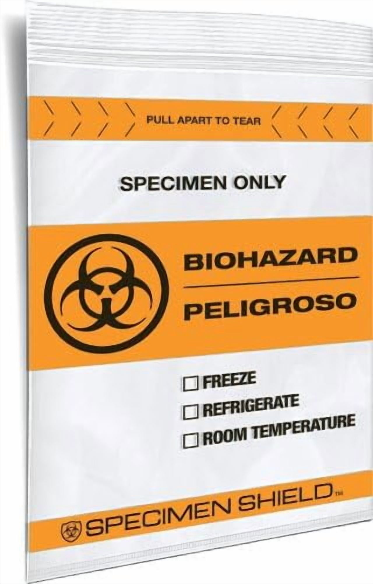 12" x 15" x 2 mil Clear Plastic Zip Top Specimen Bag with Paperwork ...