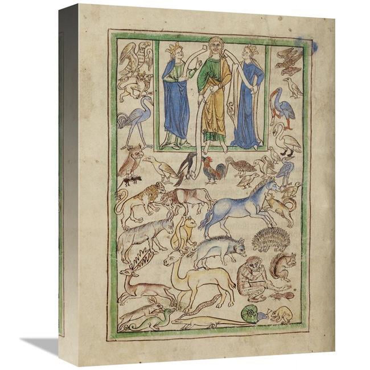 12 x 16 in. Adam Naming the Animals Art Print - English 13th Century ...