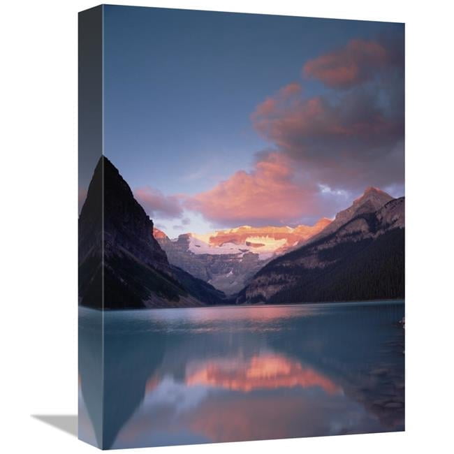 12 x 16 in. Alpenglow, Lake Louise & Victoria Glacier, Banff National ...