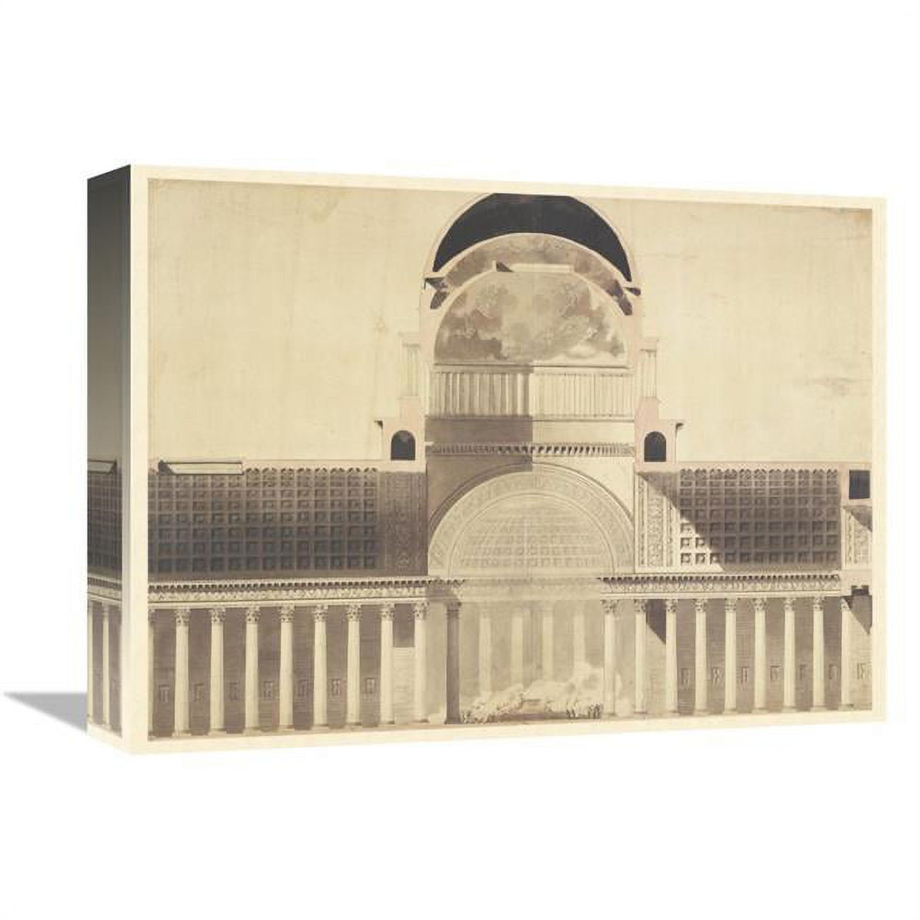 12 x 16 in. Architectural Project for the Church of the Madeleine, 1777 ...