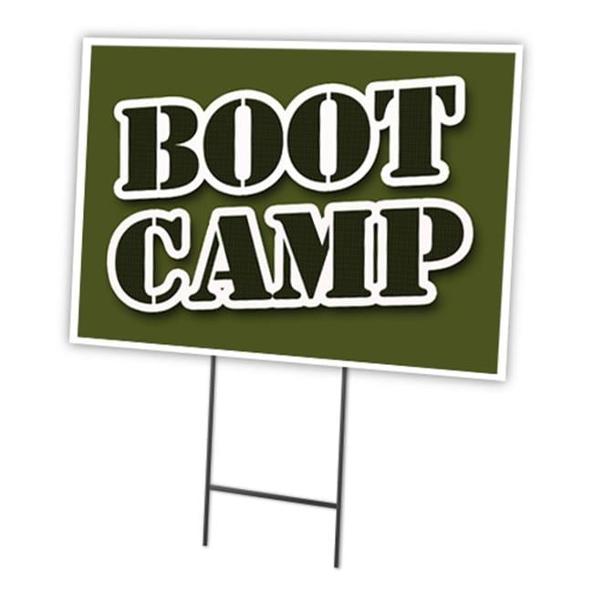 12 x 16 in. Boot Camp Yard Sign & Stake - Walmart.com