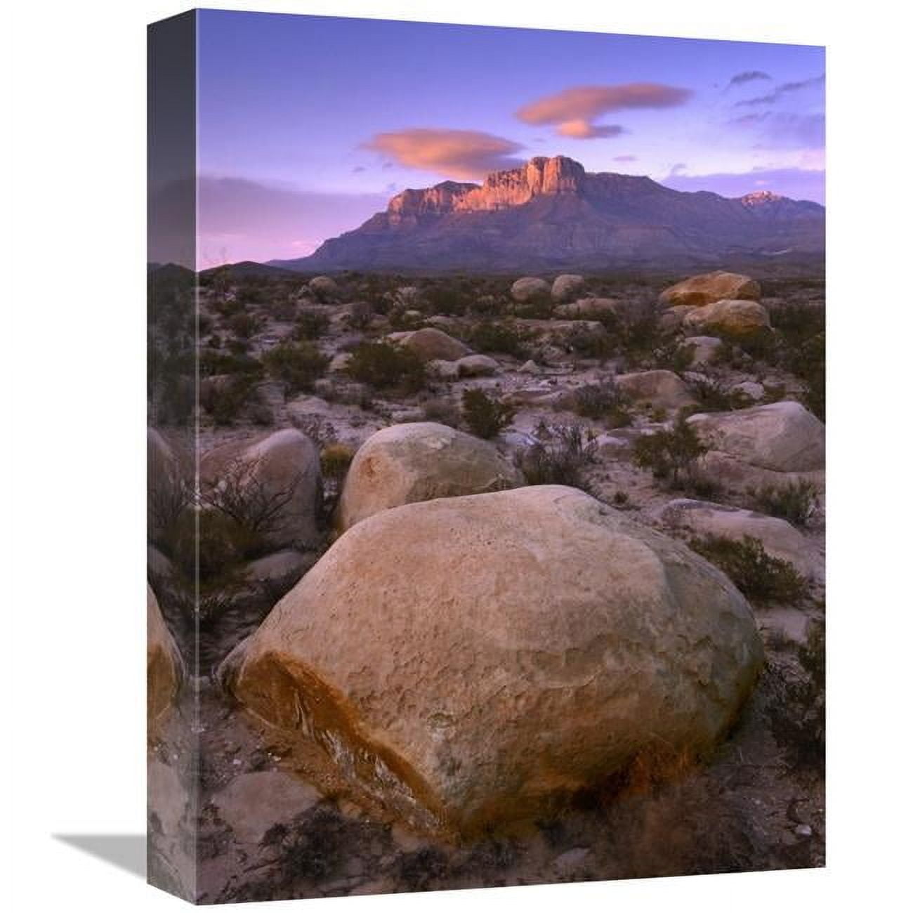 12 x 16 in. Boulder Field & El Capitan, Guadalupe Mountains National ...