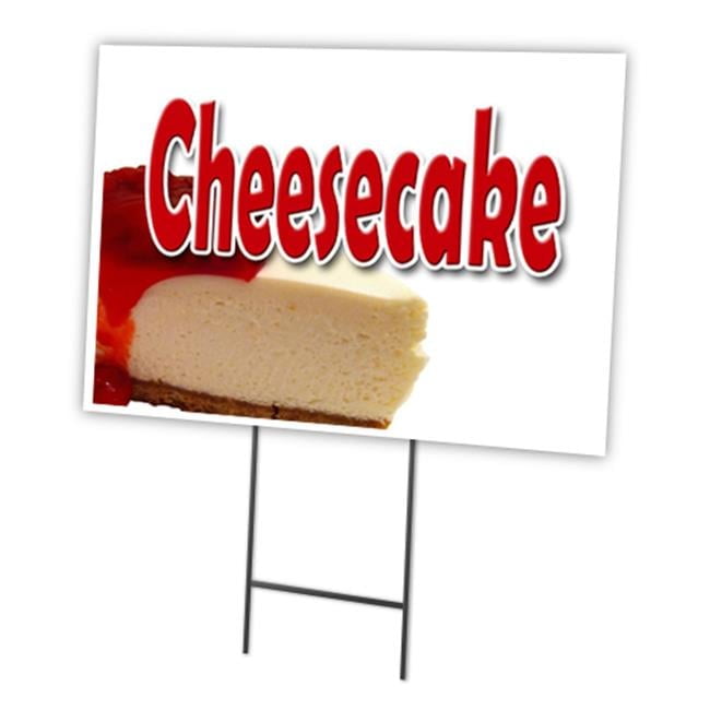12 x 16 in. Cheesecake Yard Sign & Stake - Walmart.com