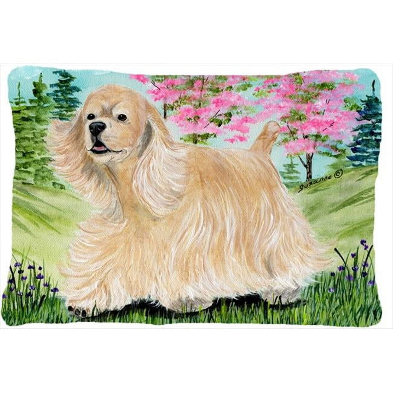12 x 16 in. Cocker Spaniel Decorative Indoor & Outdoor Fabric Pillow ...