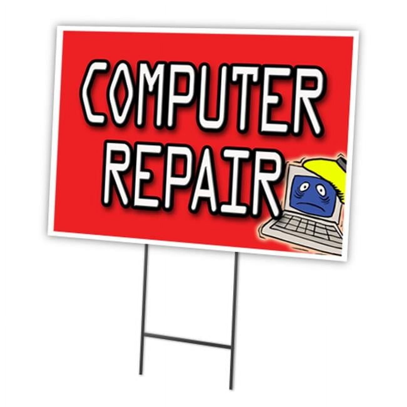 12 x 16 in. Computer Repair Yard Sign & Stake - Walmart.com