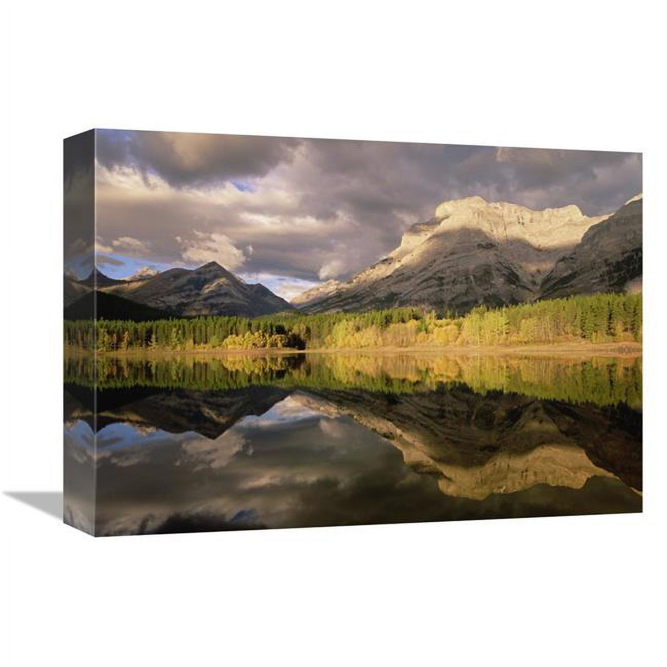 12 x 16 in. Fortress Mountain & Mt Kidd at Wedge Pond, Kananaskis ...