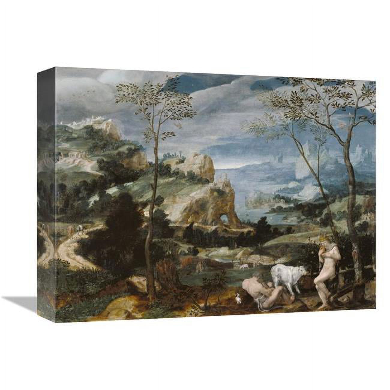 12 x 16 in. Landscape with Mercury & Argus Art Print - Unknown 16th ...