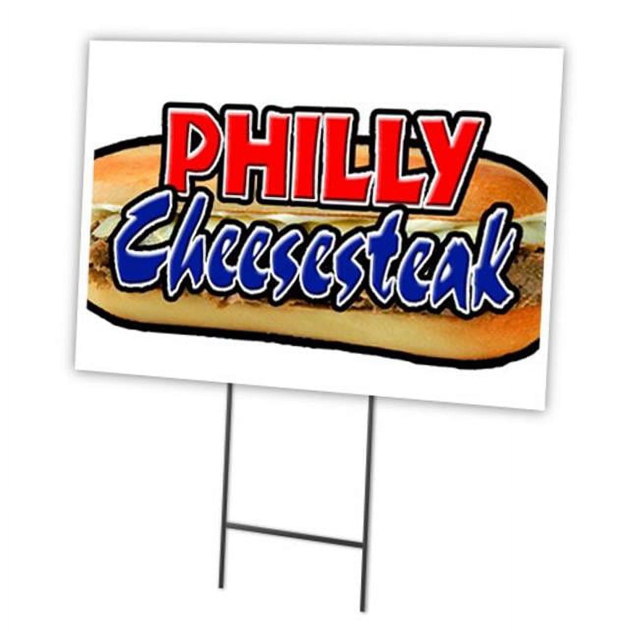 12 x 16 in. Outdoor Plastic Window Yard Sign & Stake - Philly ...