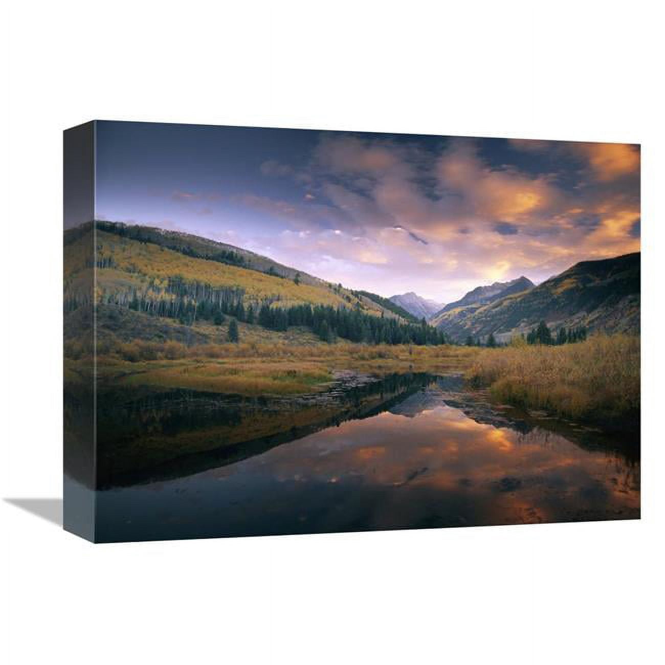 12 x 16 in. Ragged Peak & Chair Mountain Reflected in Lake, Raggeds ...