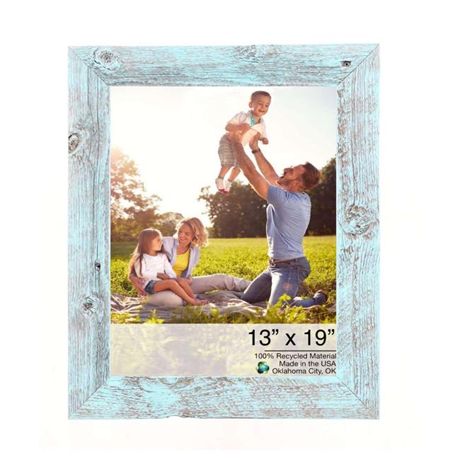 12 x 16 in. Rustic Farmhouse Wood Rustic Black Picture Frame - Walmart.com