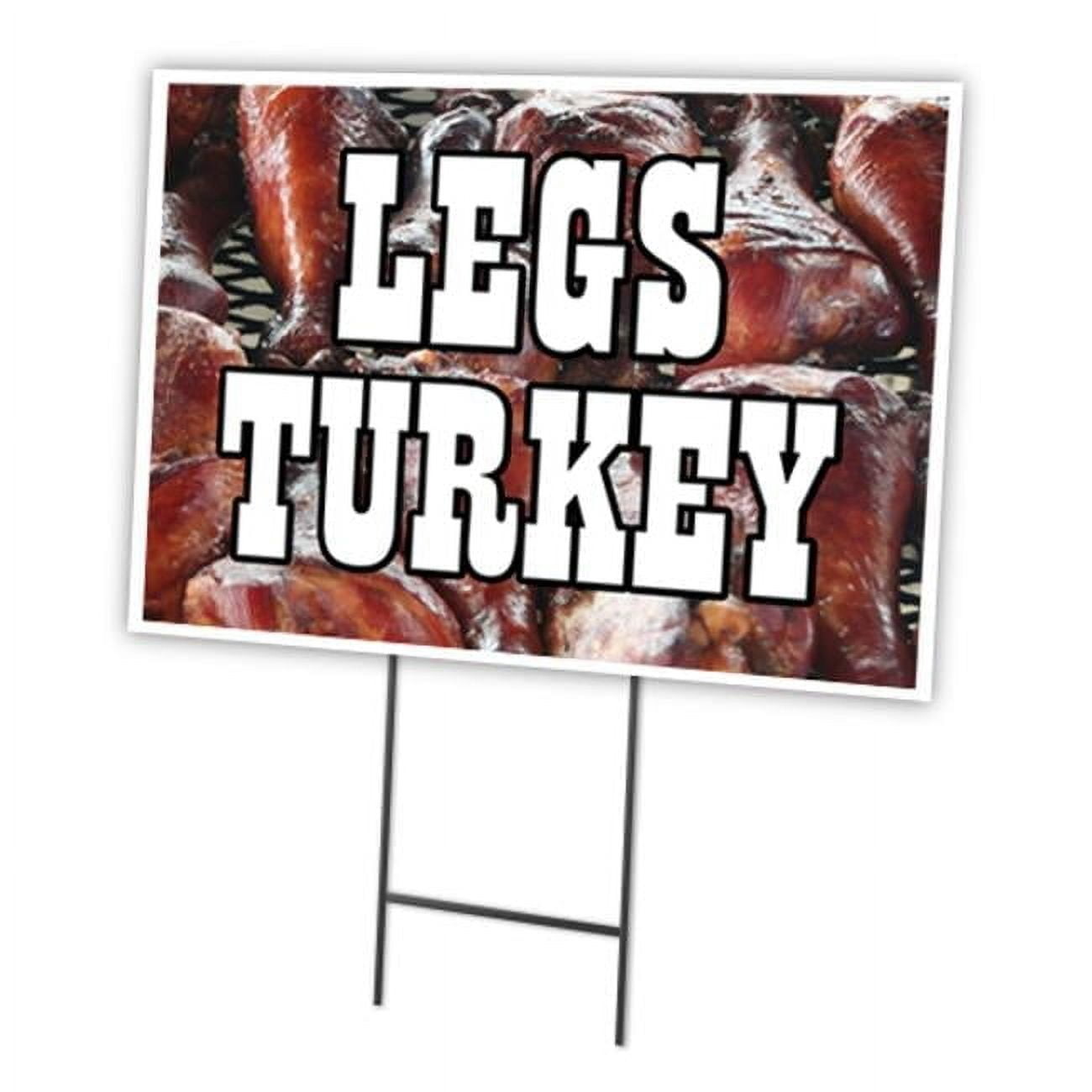 12 x 16 in. Turkey Legs Yard Sign & Stake - Walmart.com