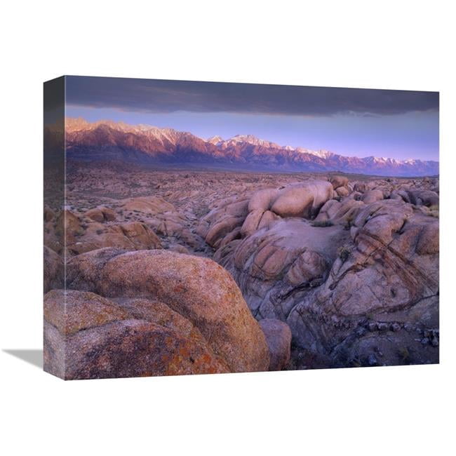 12 x 16 in. View of Sierra Nevada Range As Seen From Boulder Field in ...