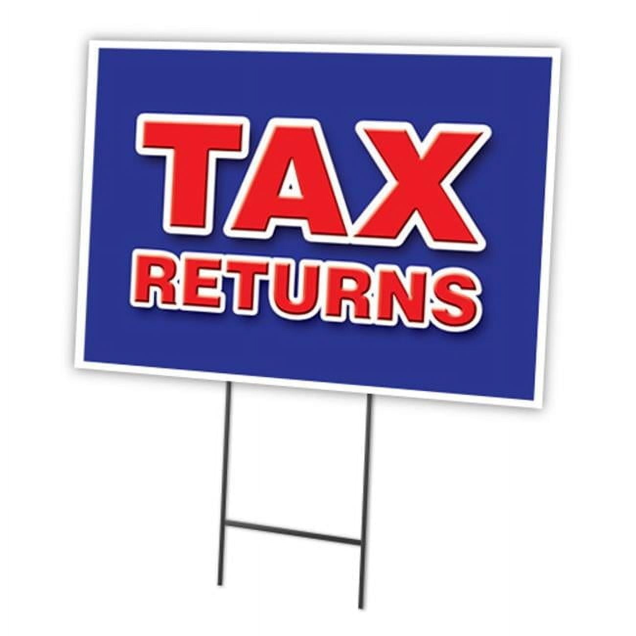 12 x 16 in. Yard Sign & Stake - Tax Returns - Walmart.com