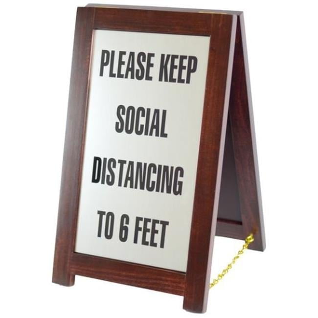 12 x 17.5 x 20 in. Westport Social Distancing Sign - Walmart.com
