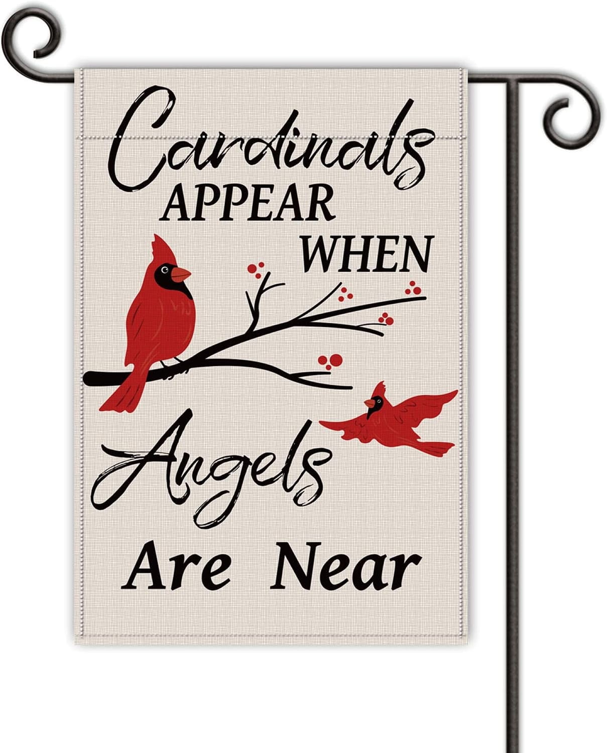 12 x 18 Inch Cardinals Garden Flags Vertical Double Sided Cardinals ...