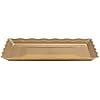 12 x 18 Inch Gold Rectangle Plastic Tray with Wave Design – Disposable ...
