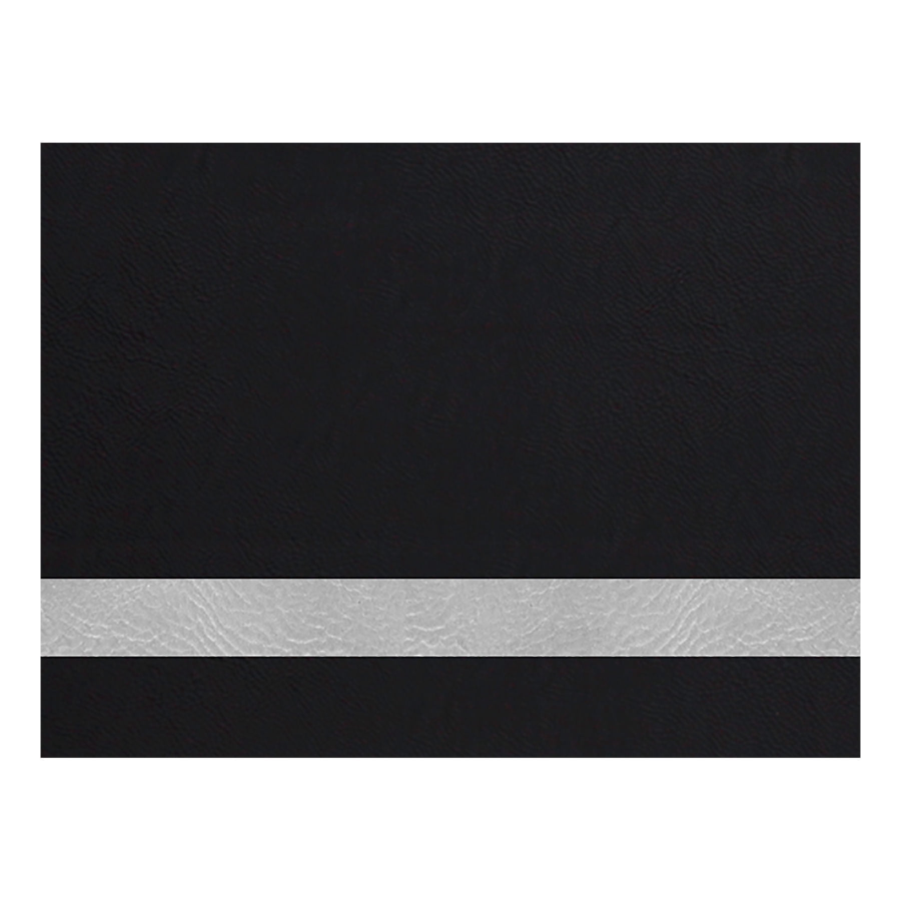 12" x 18" Sheet BLACK/SILVER Blank Laserable Leatherette Patch with ...