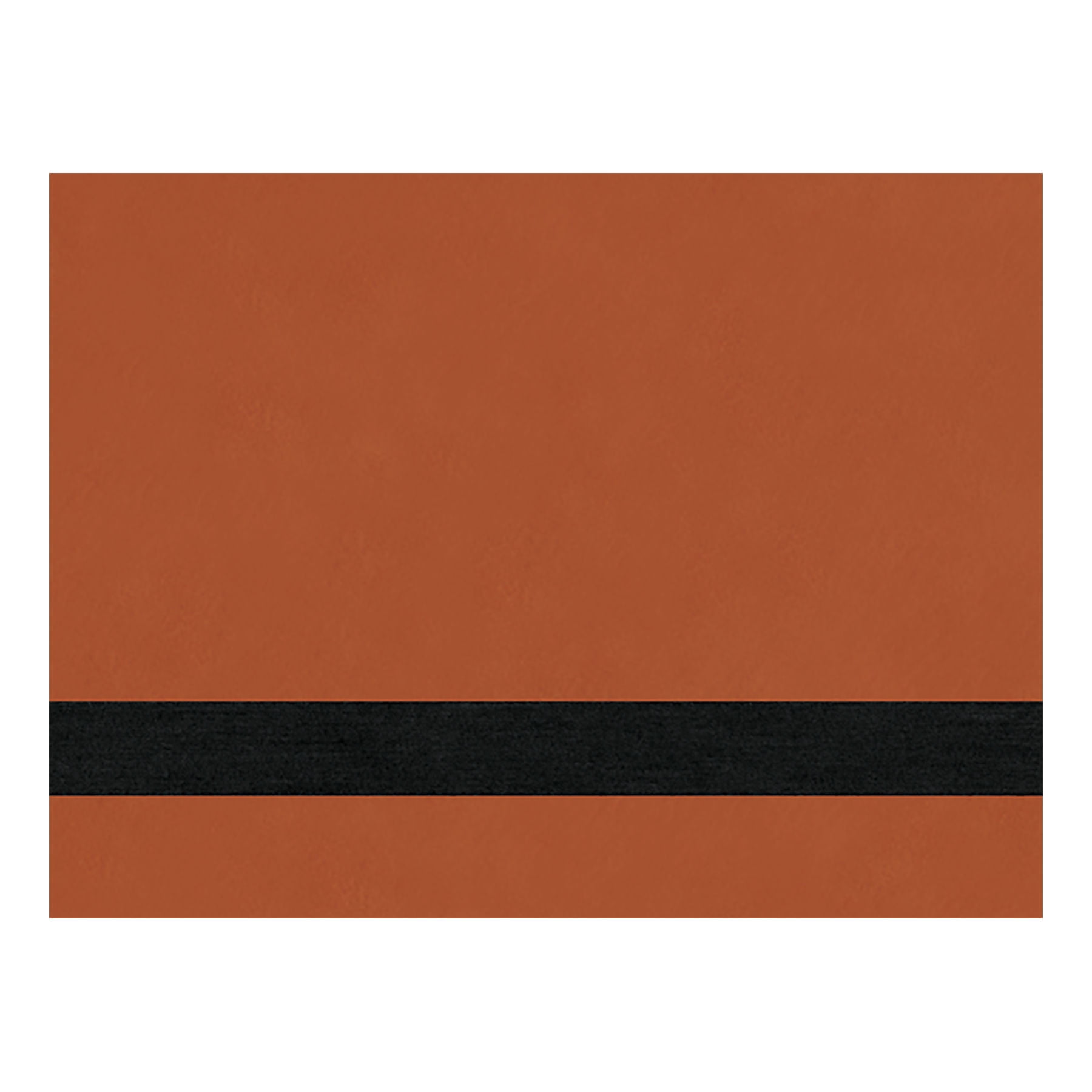 12" x 18" Sheet RAWHIDE/BLACK Blank Laserable Leatherette Patch with ...