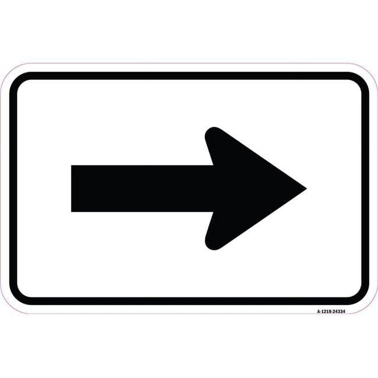 12 x 18 in. Aluminum Sign - Arrow Symbol Sign - Walmart.com