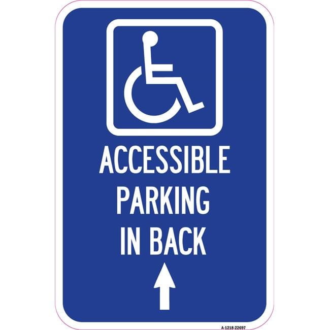 12 x 18 in. Aluminum Sign - With Ny - Approved Isa Symbol Accessible ...