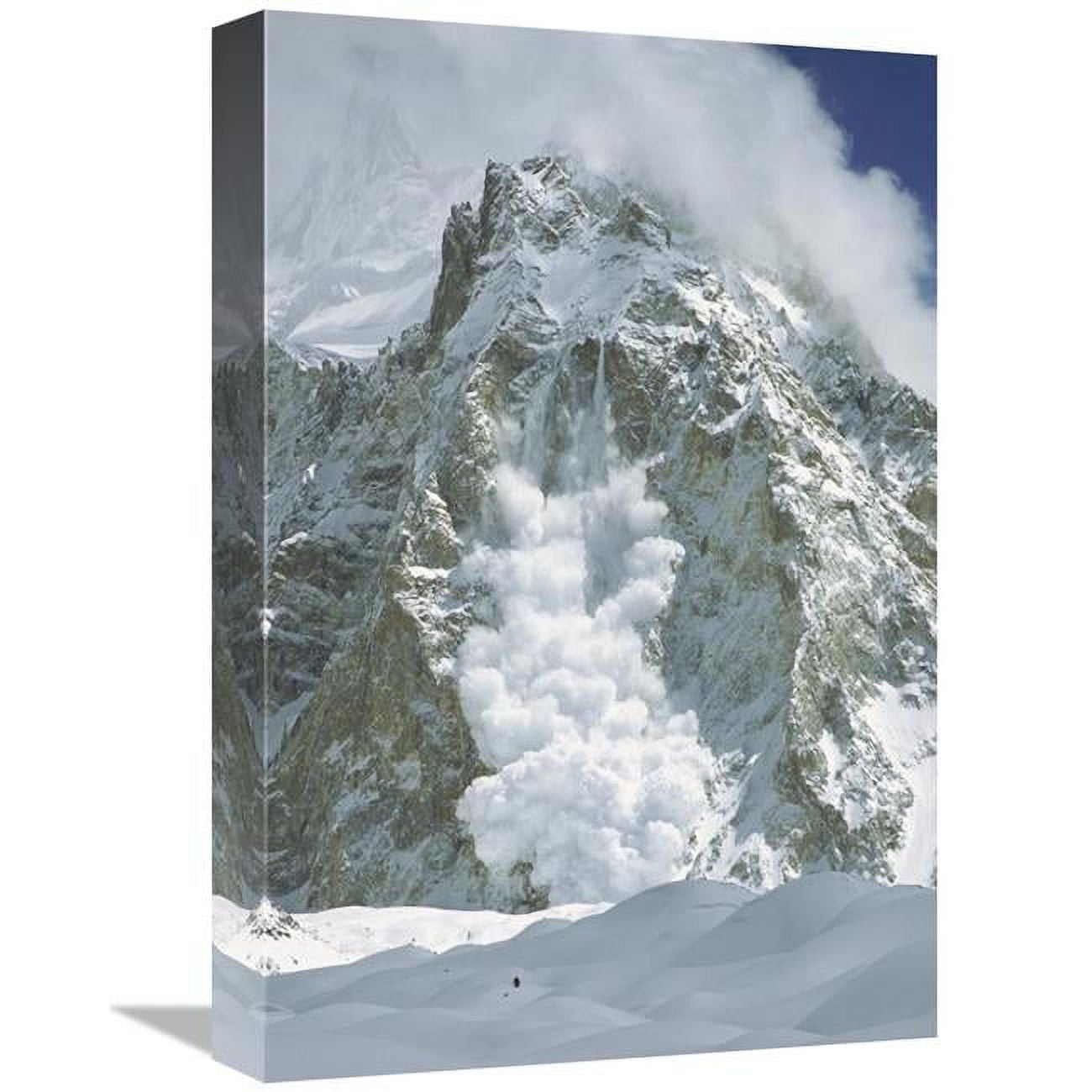 12 x 18 in. Avalanche Falling From Gasherbrum, Baltoro Glacier ...