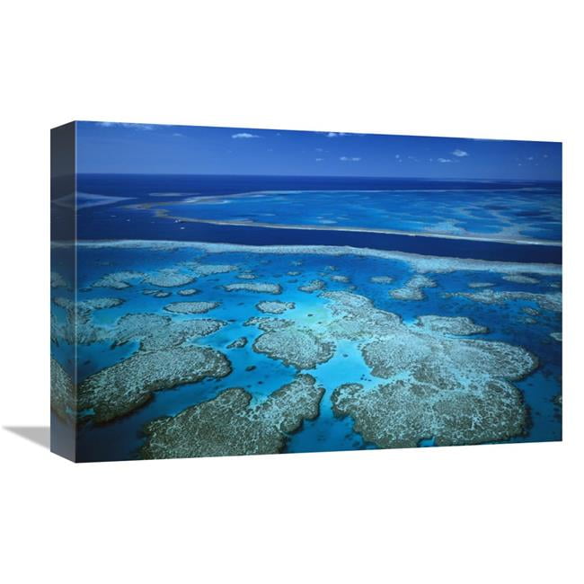 12 x 18 in. Deep Channel Separating Hardy Reef From Hook Reef, Great ...