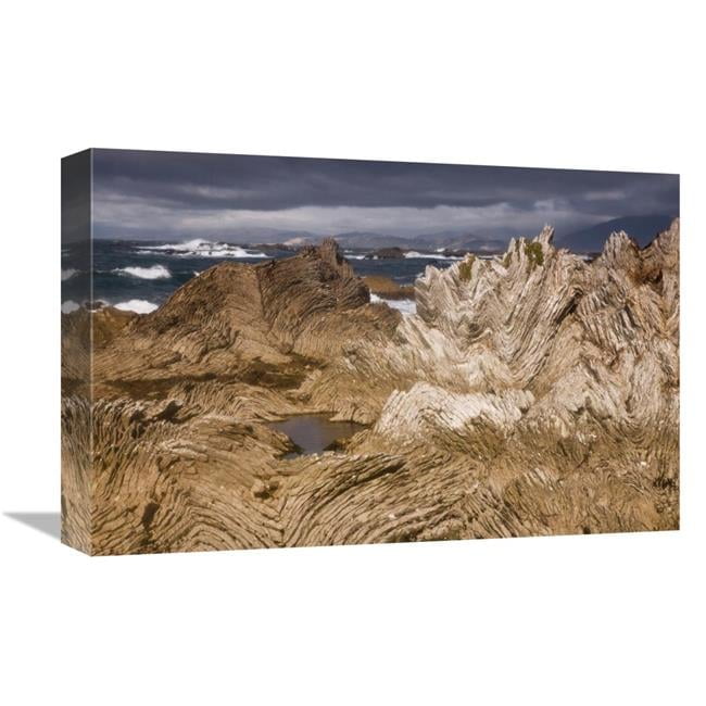 12 x 18 in. Folded Limestone Layers, Kaikoura, North Canterbury, New ...