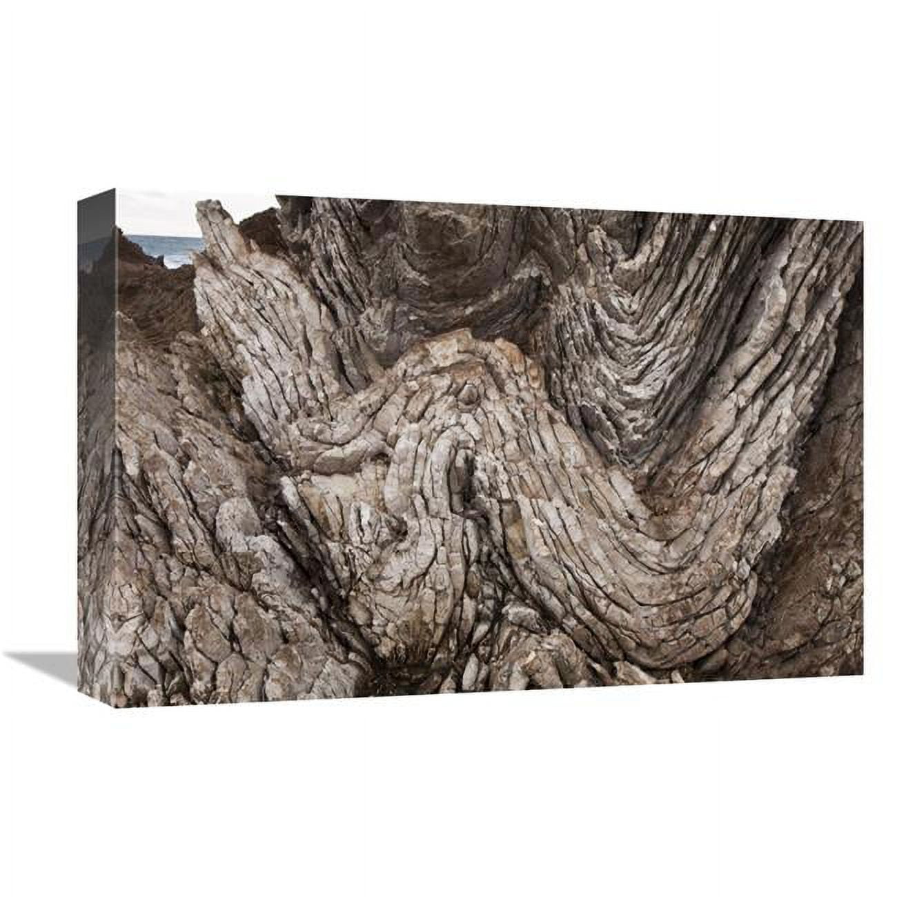 12 x 18 in. Folded Limestone Layers, Kaikoura, North Canterbury, New ...