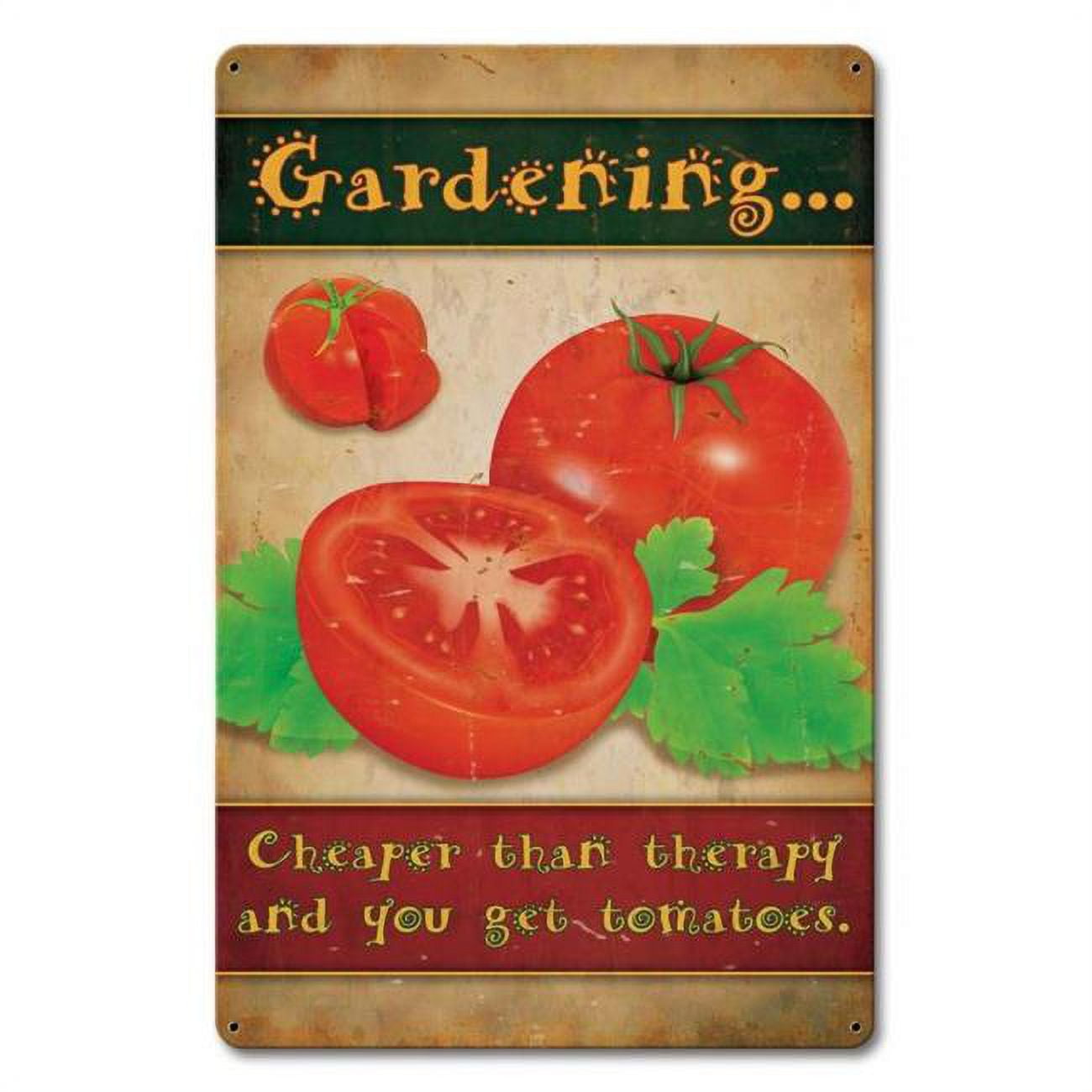 12 x 18 in. Gardening Cheaper Than Therapy Sign - Walmart.com