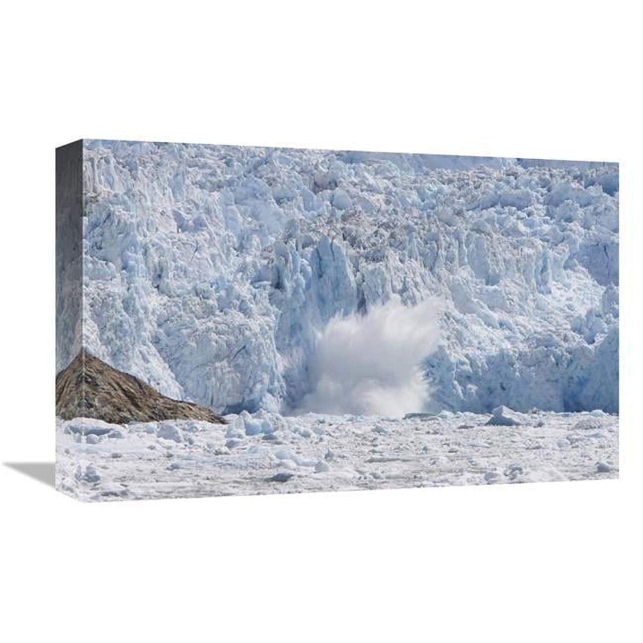 12 x 18 in. Glacial Ice Calving Into the Water, Sawyer Glacier, Tracy ...