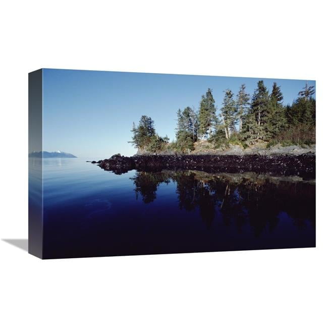 12 x 18 in. High Tide Mark Shows Oil Spilled by Exxon Valdez, Prince ...