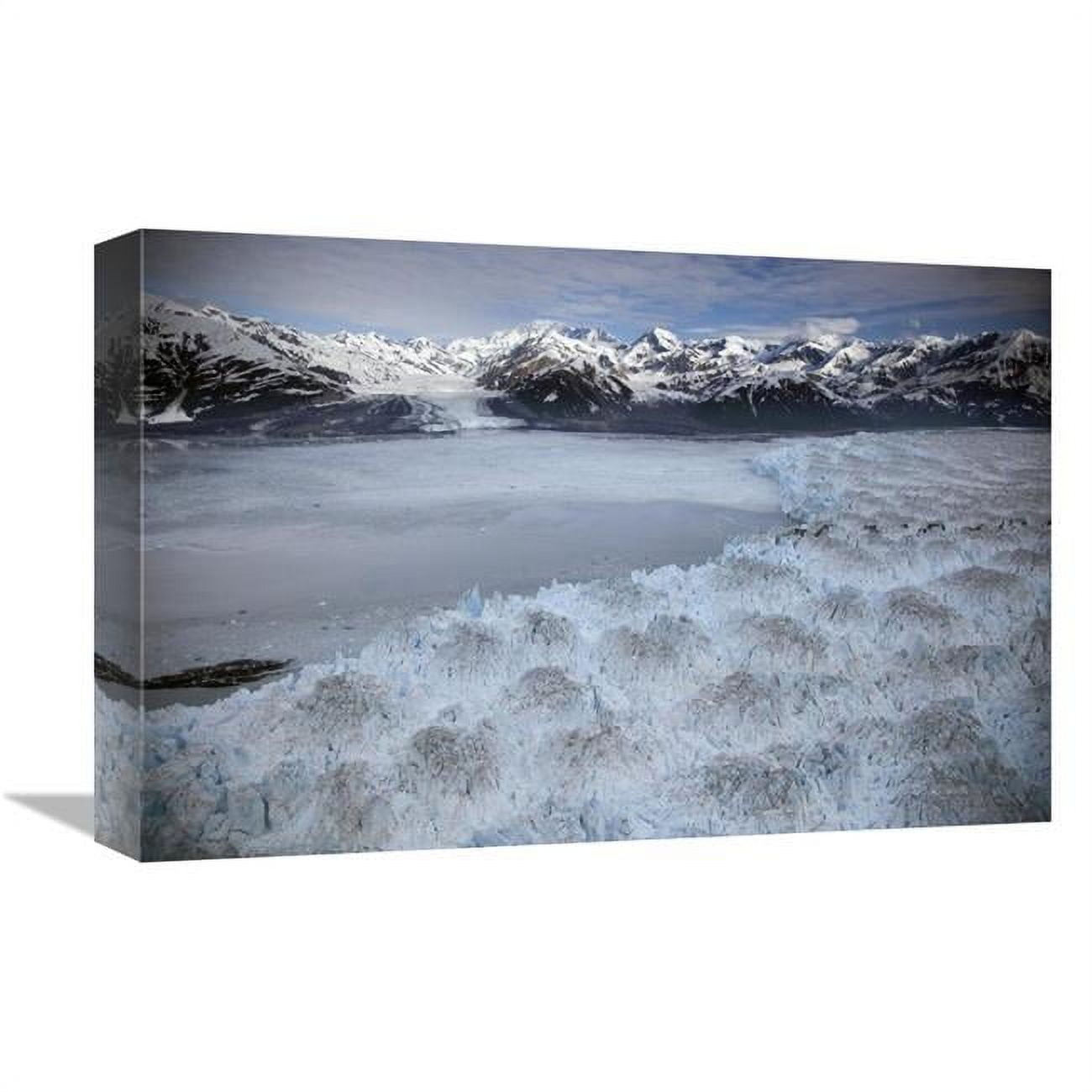 12 x 18 in. Hubbard Glacier Encroaching on Gilbert Point, Wrangell-St ...
