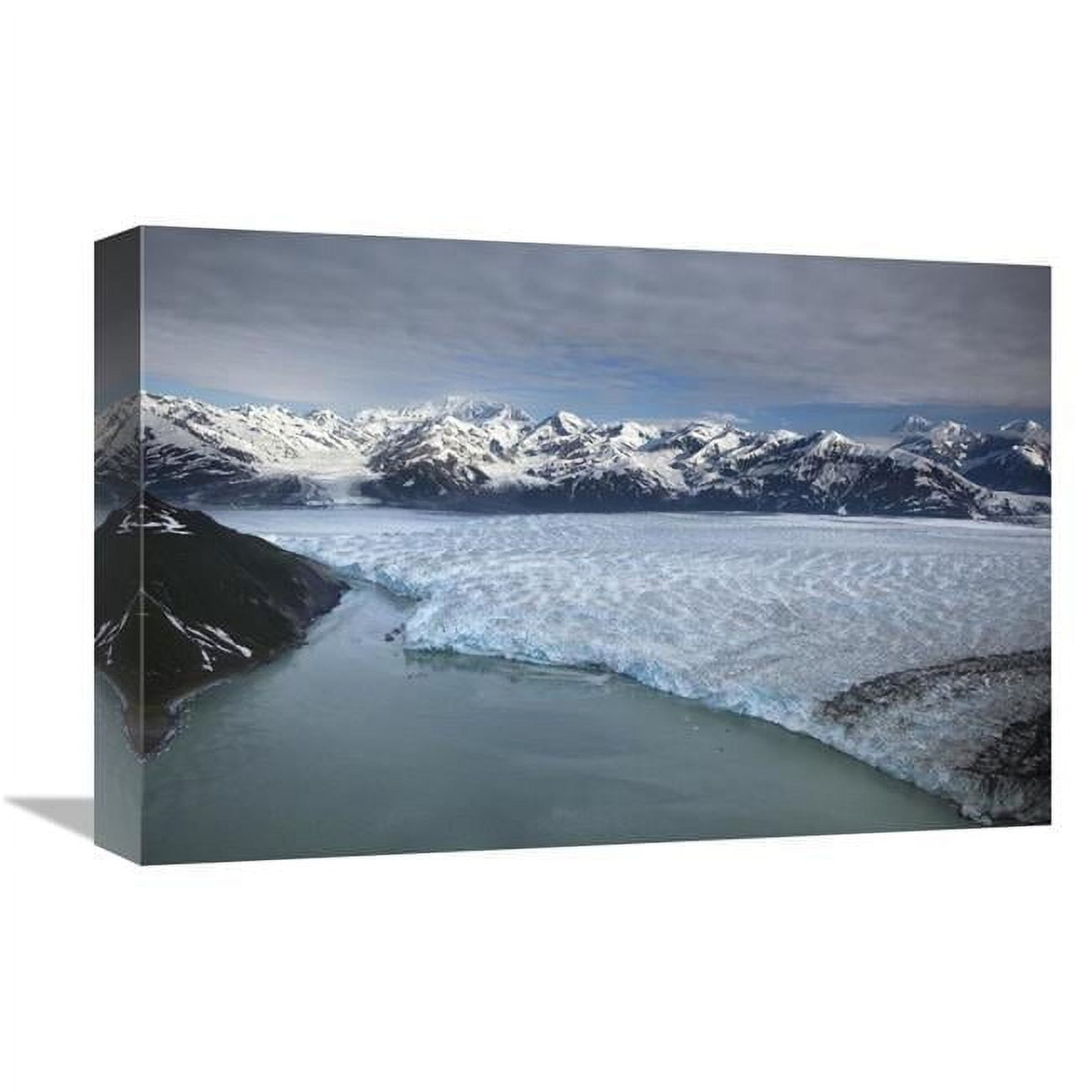 12 x 18 in. Hubbard Glacier Encroaching on Gilbert Point, Wrangell-St ...