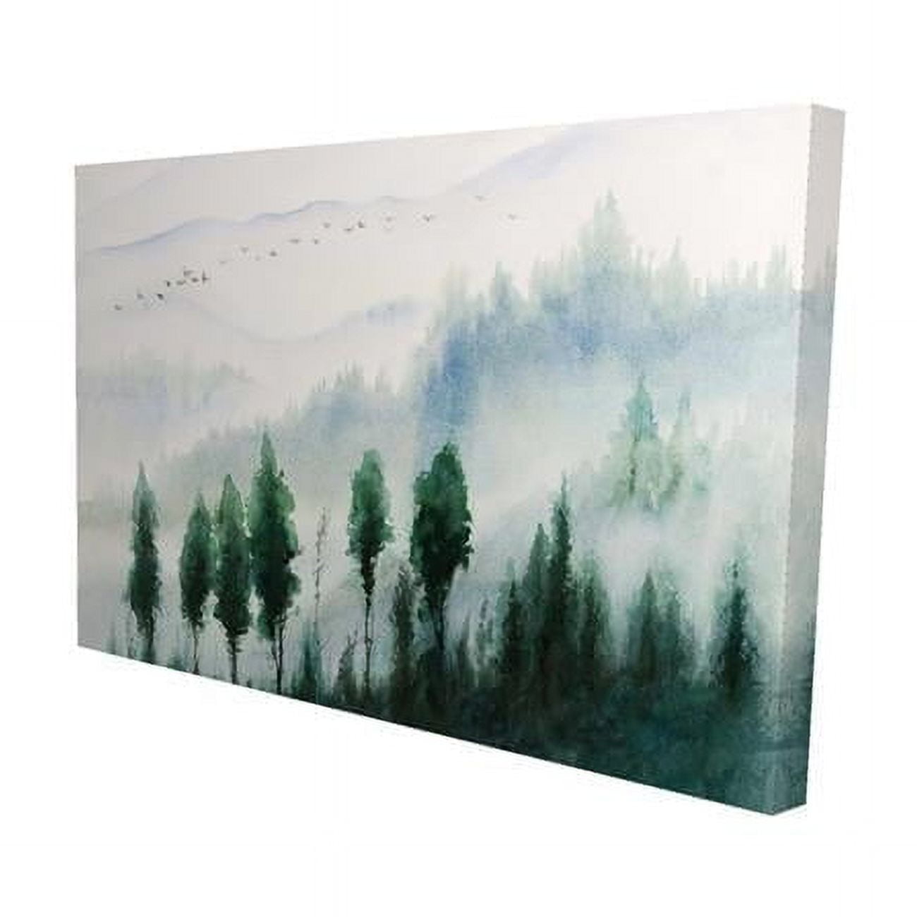 12 x 18 in. Landscape In Watercolor-Print on Canvas - Walmart.com
