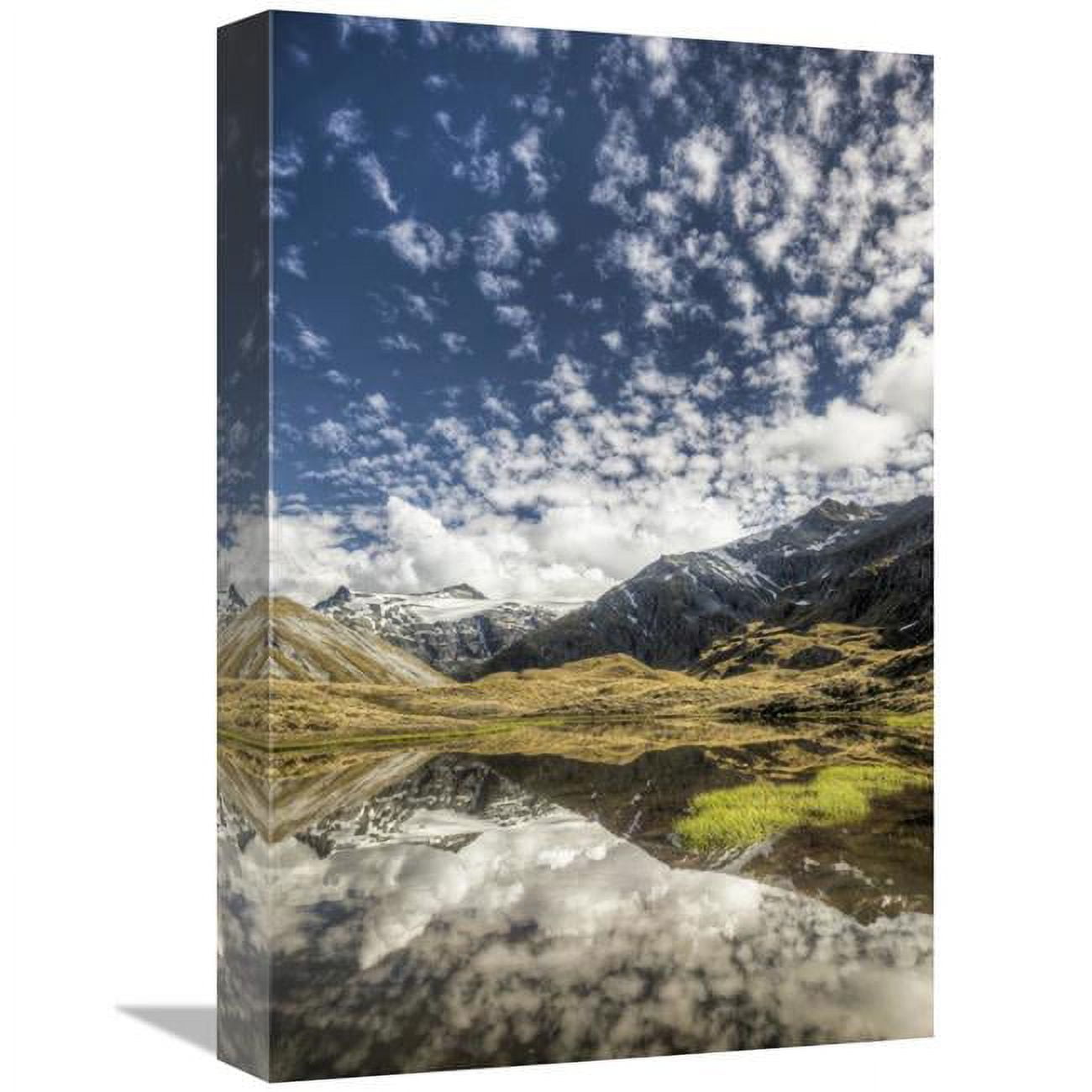 12 x 18 in. Mount Tyndall, Reflection in Tarn At Cascade Saddle, Mount ...