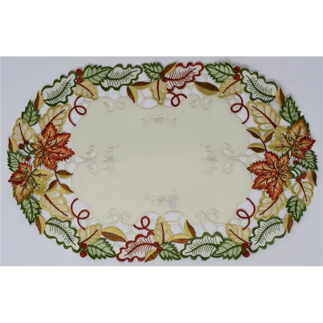 12 x 18 in. Multicolored Autumn Leaves Placemat - Walmart.com