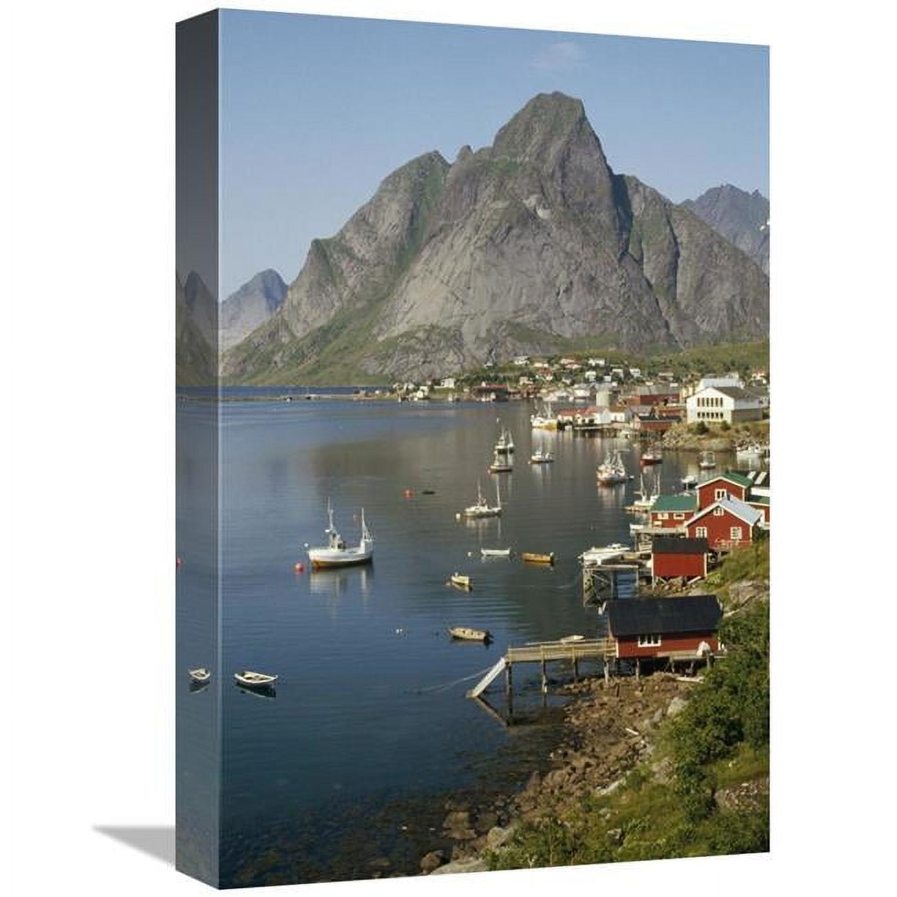 12 x 18 in. Norwegian Fjord & Traditional Fishing VIllage, Lofoten ...