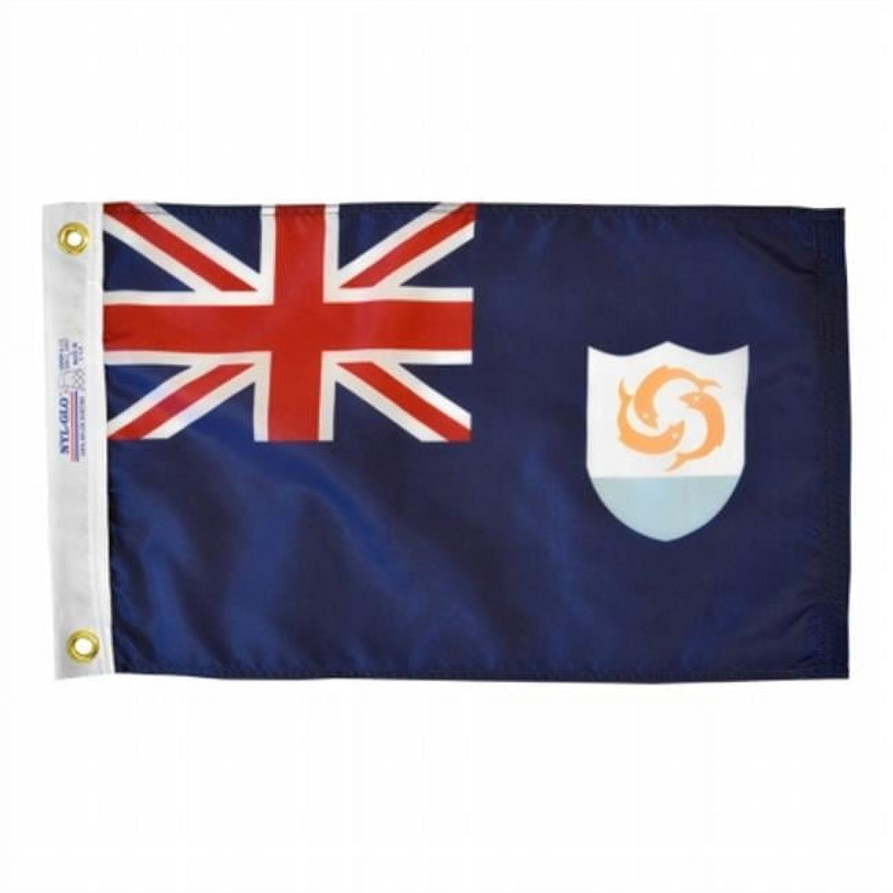 12 x 18 in. Nylon-Glo Anguilla Flag - Walmart.com
