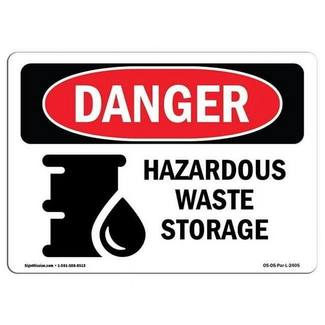 12 x 18 in. OSHA Danger Sign - Hazardous Waste Storage - Walmart.com 12 x 18 in. OSHA Danger Sign - Hazardous Waste Storage - Walmart.com