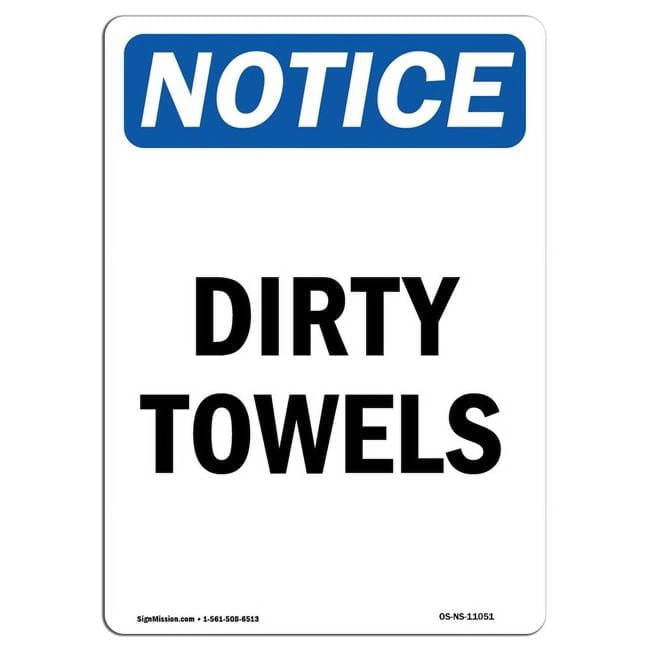 12 x 18 in. OSHA Notice Sign - Dirty Water - Walmart.com