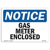 12 x 18 in. OSHA Notice Sign - Gas Meter Enclosed - Walmart.com