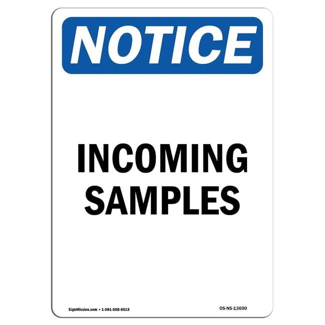 12 x 18 in. OSHA Notice Sign - Incoming Samples - Walmart.com