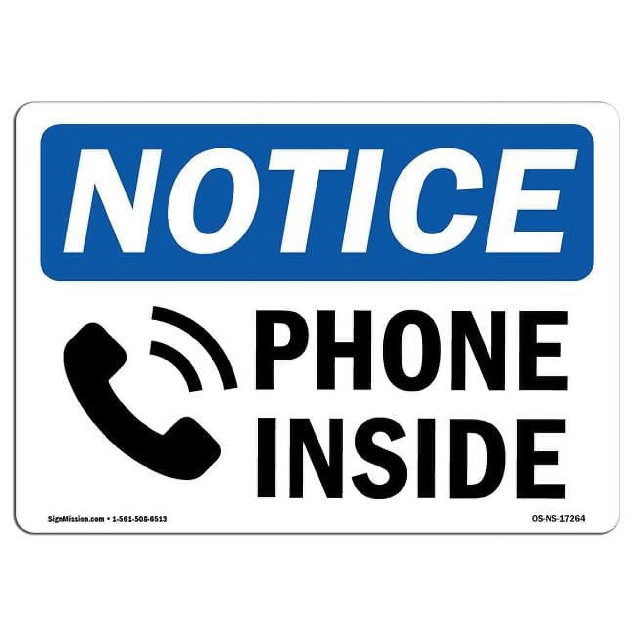 12 x 18 in. OSHA Notice Sign - Phone Inside - Walmart.com